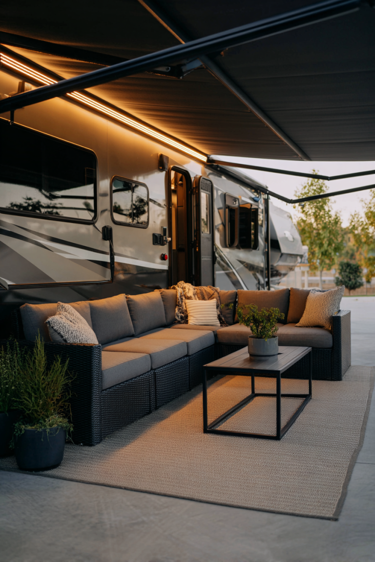 13 Cozy RV Outdoor Living Area Ideas That Transform Campsites | The ...